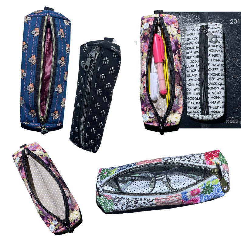 Mini Zip Case Sewing Pattern , Glasses Case, Pencil Case Small Pouch - Etsy