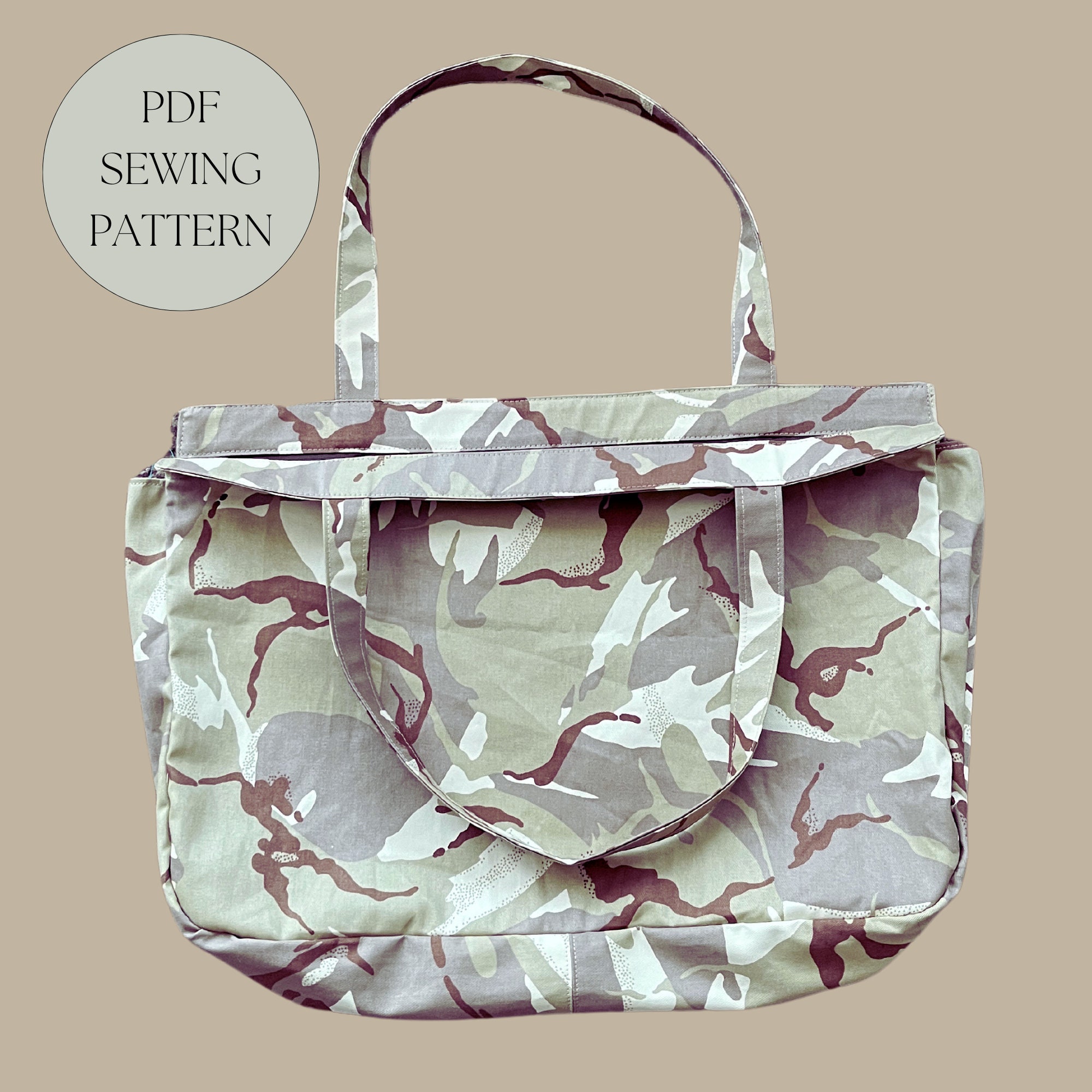 Large Tote Bag Pattern - Etsy
