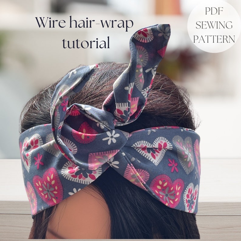 Wire Hair Wrap PDF Sewing Pattern - Etsy
