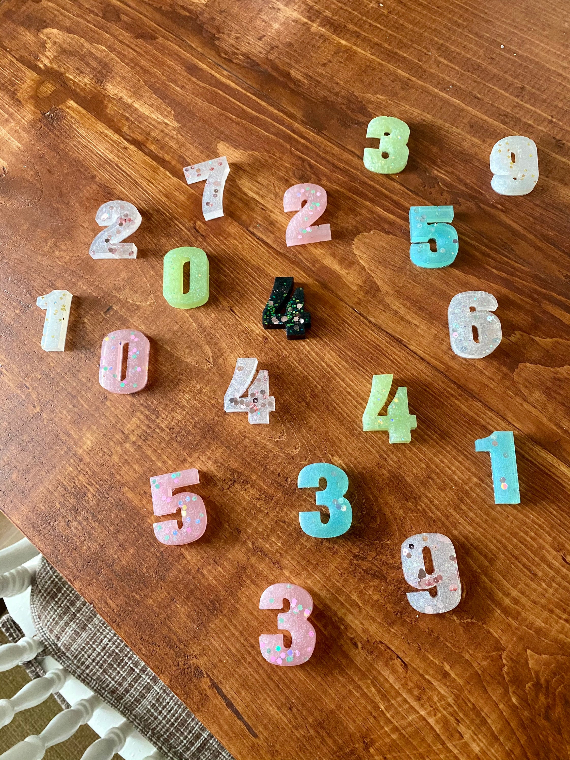 Resin Number Set 1 10 Epoxy Resin Numbers Resin Number | Etsy