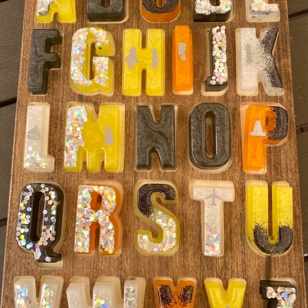 Resin Alphabet Letters - Etsy