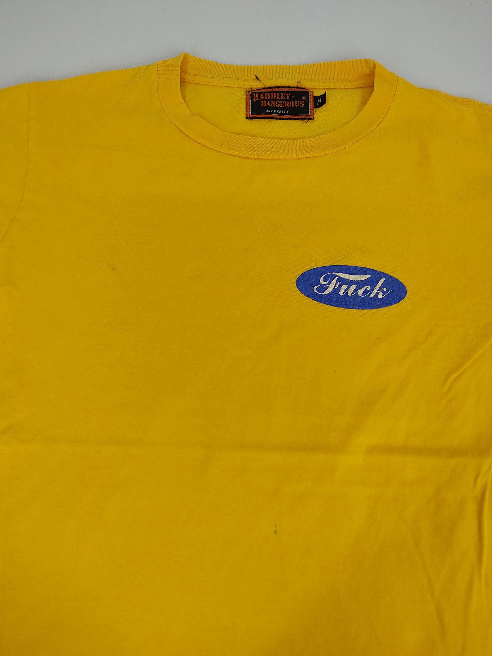 Vintage 90s Hardley Dangerous F**k Ford Style Logo Tee T-shirt Printed ...