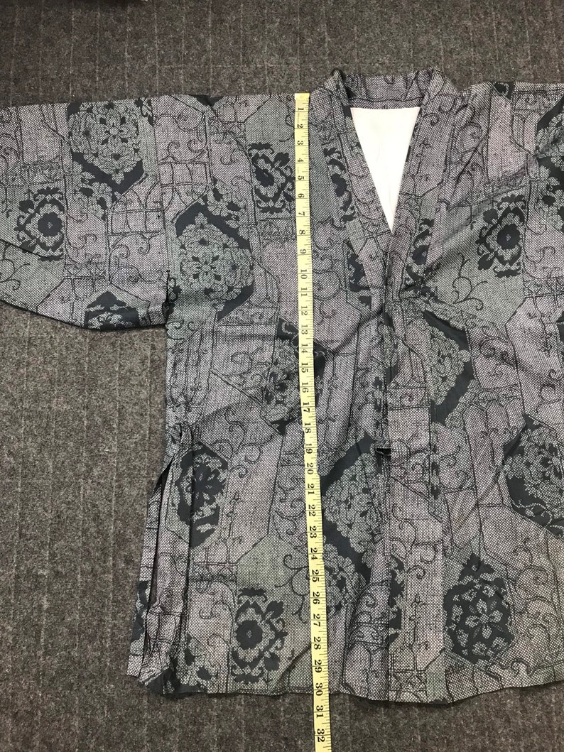 Vintage Uppawari Kimono Japanese Traditional Noragi Haori Hanten Jinbei ...