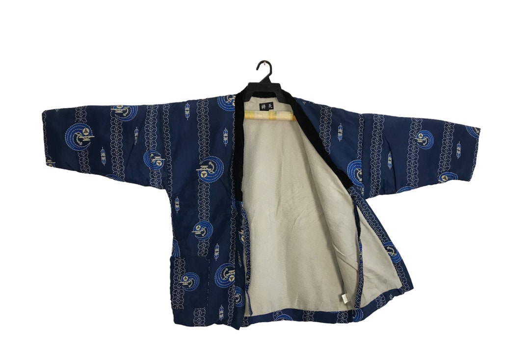 Vintage Padded Kimono Japanese Traditional Noragi Haori Hanten Jinbei ...