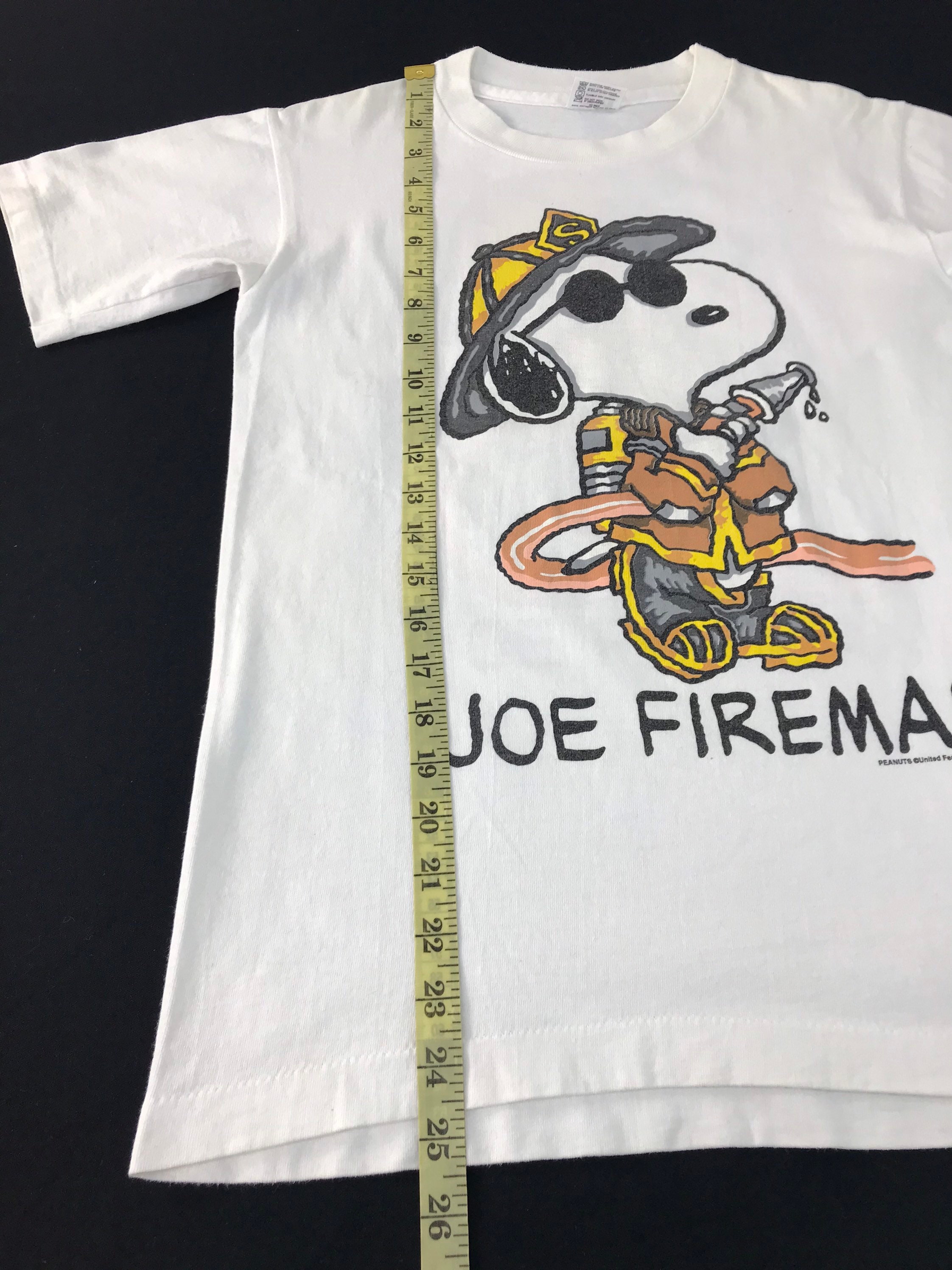 Rare Vintage Joe Fireman Peanuts Features Syndicate Tee T-shirt Big ...