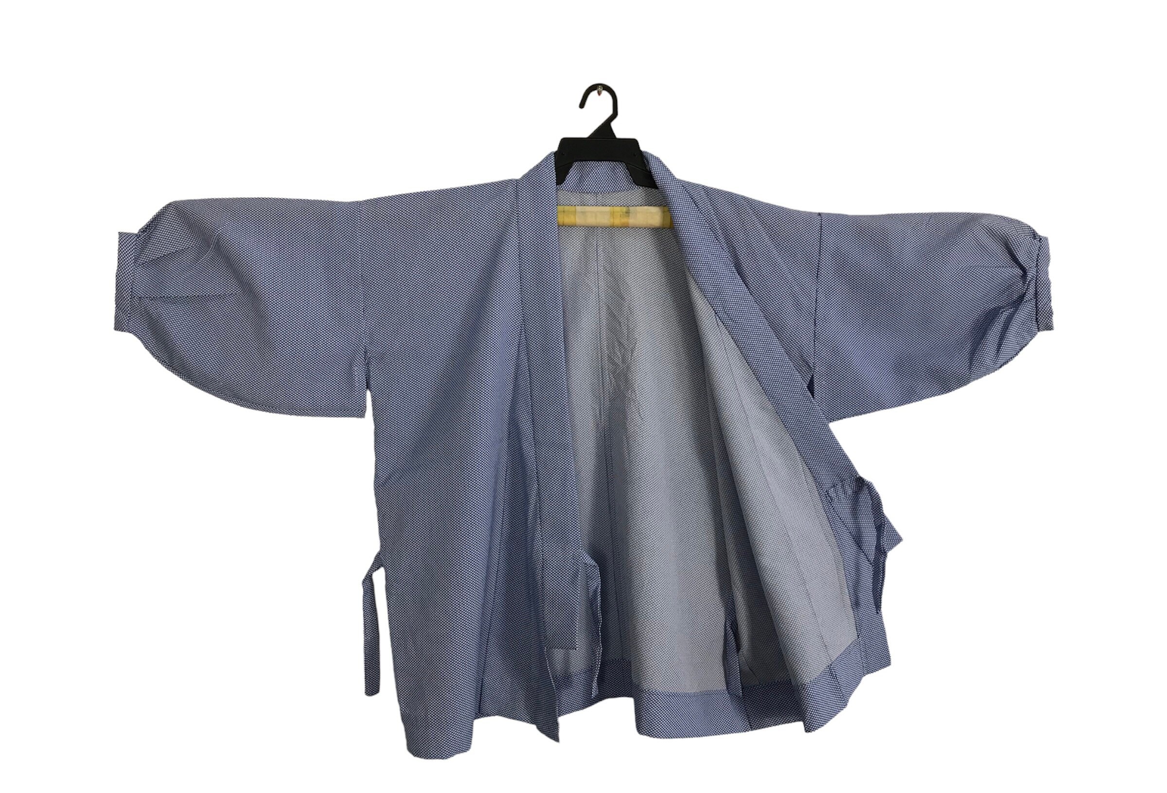 Vintage Uppawari Kimono Japanese Traditional Noragi Haori Hanten Jinbei ...