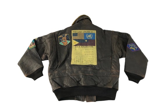 Vintage 90s Avirex Type G1 Bomber Leather Jacket USAF… - Gem
