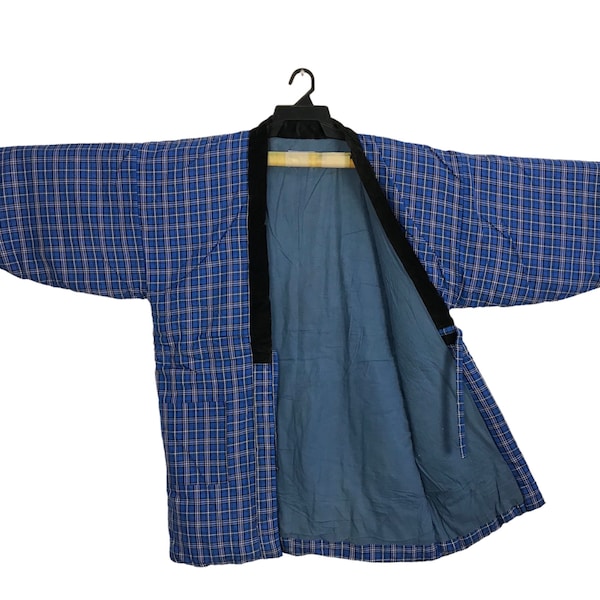 Vintage Kimono Japanese Traditional Noragi Haori Hanten Jinbei Cardigan ...