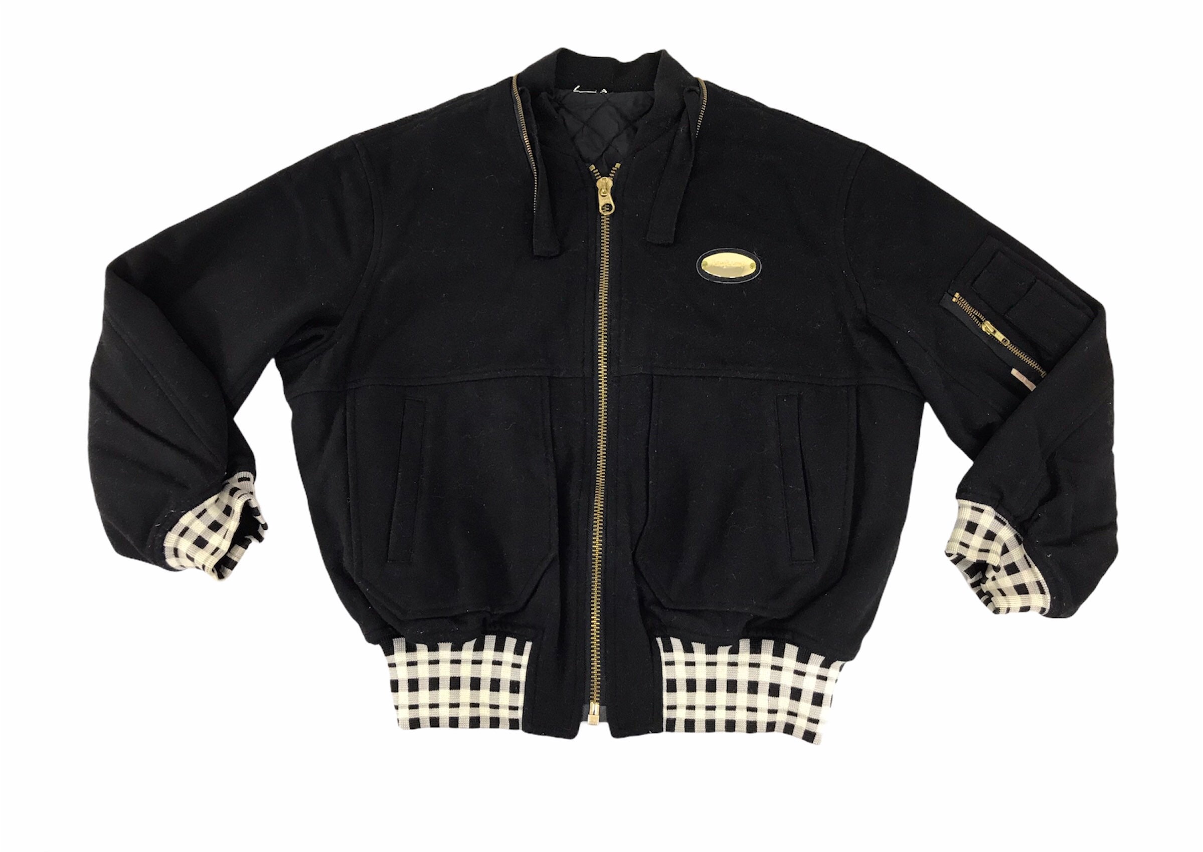 Vintage Rouge Loup Japanese Brand Varsity Jacket Wool Quilted Inner ...