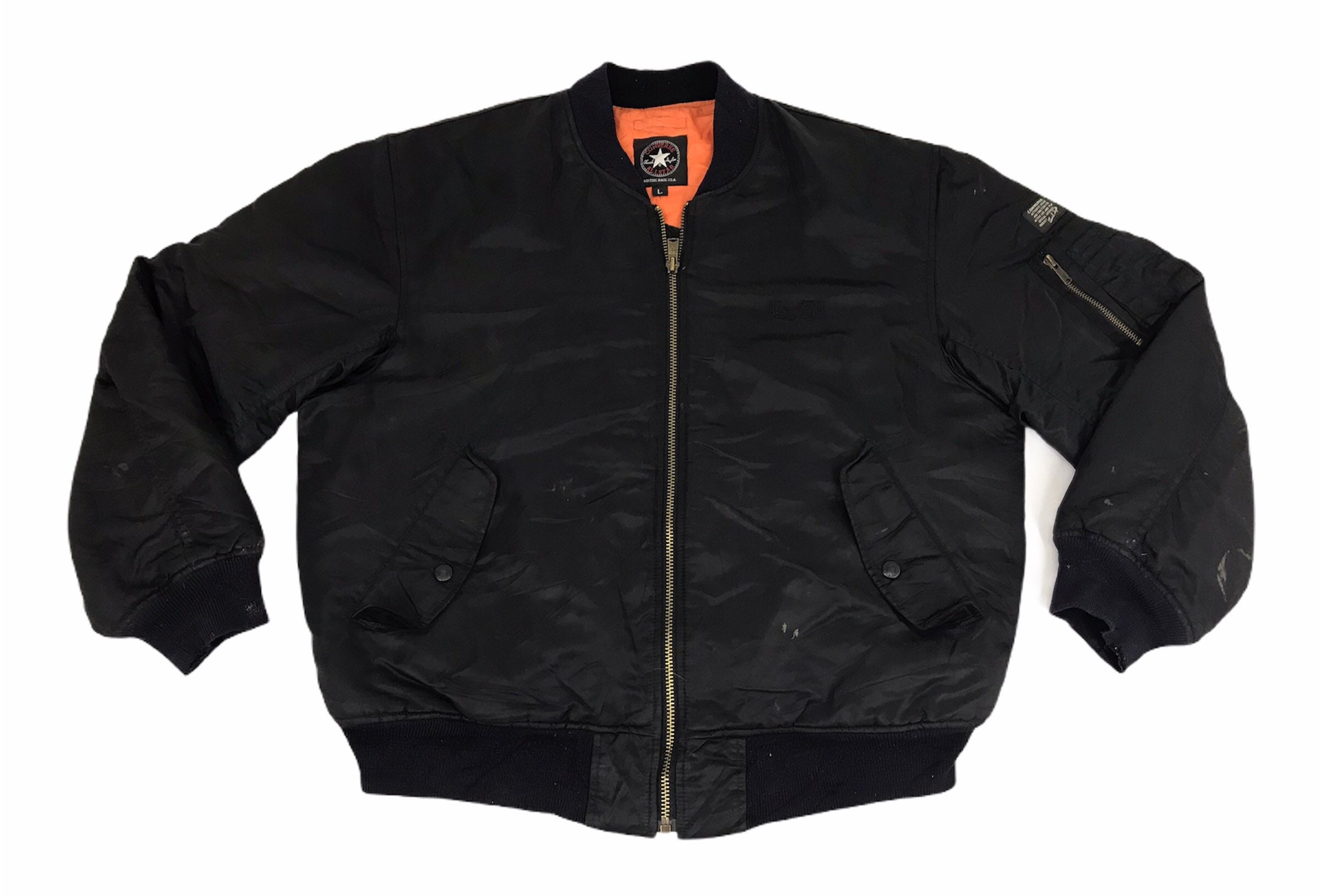 Converse quilted bomber jacket store