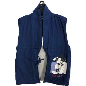 Vintage Mickey Mouse Kimono Japanese Traditional Noragi Haori Hanten ...