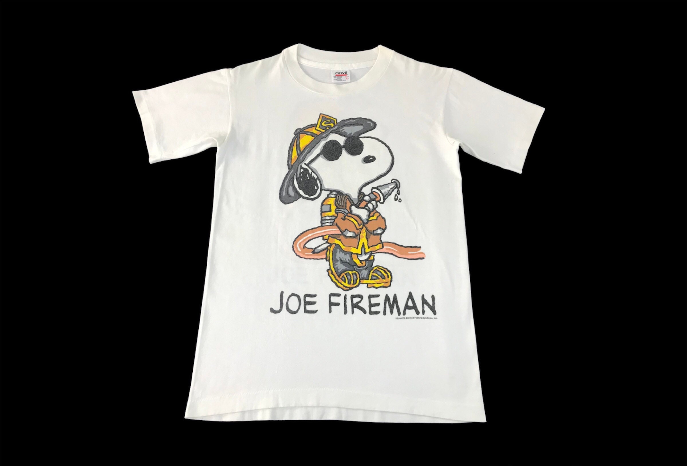 Rare Vintage Joe Fireman Peanuts Features Syndicate Tee T-shirt Big ...