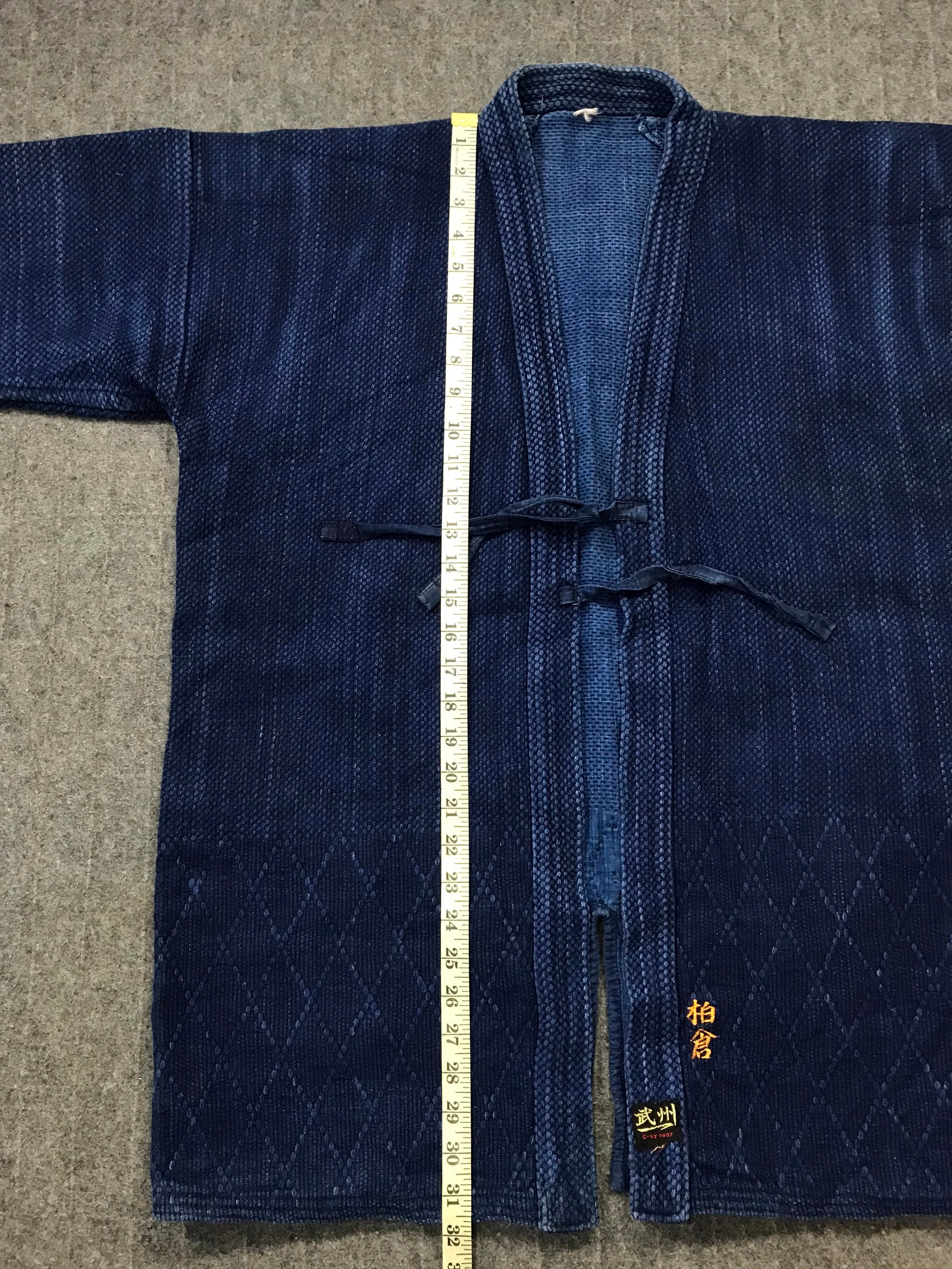 Vintage Sashiko Kimono Japanese Traditional Noragi Haori Hanten Jinbei ...