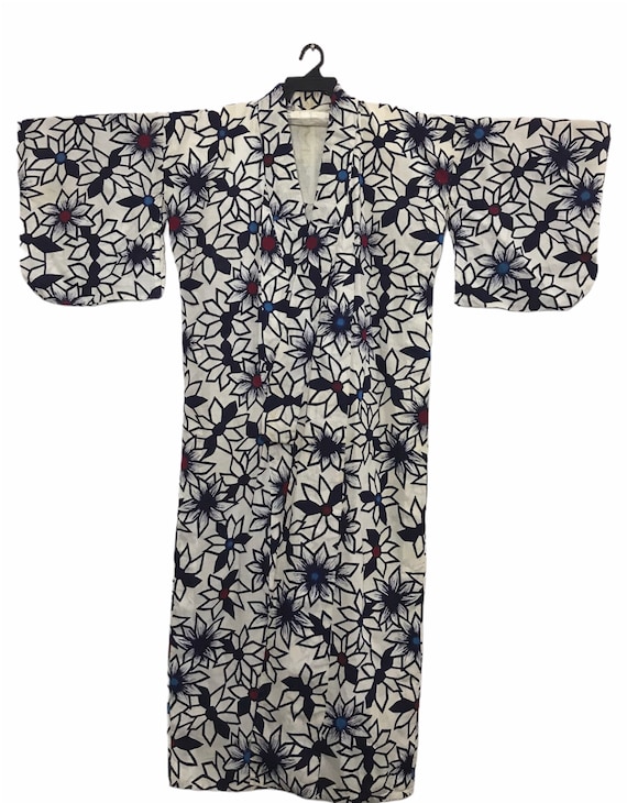 Vintage Kimono Japanese Traditional Noragi Haori Hant… - Gem