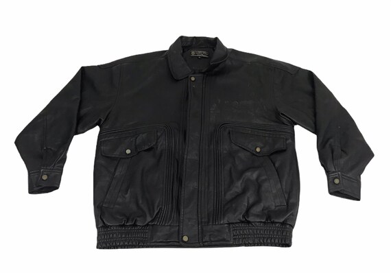 Vintage Classic Leather Jacket Global Basic Friendly … - Gem