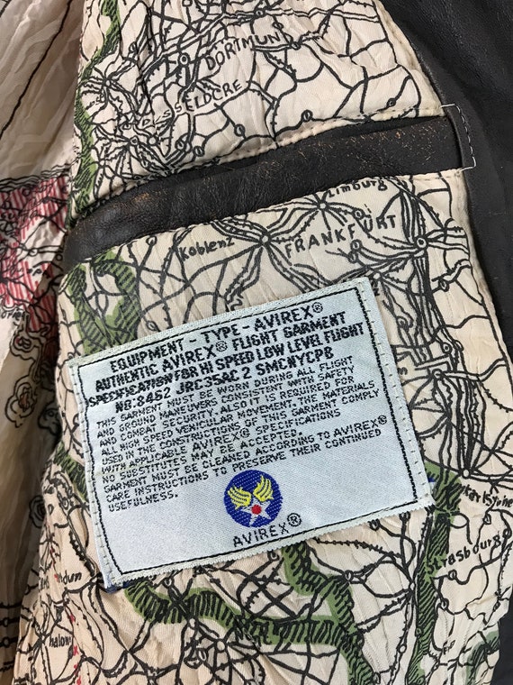 Vintage 90s Avirex Type G1 Bomber Leather Jacket USAF… - Gem
