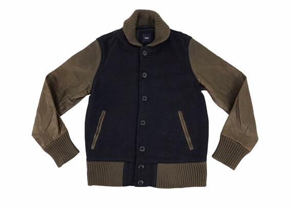 Vintage Japanese Brand GAP Varsity Jacket Wool Quilte… - Gem