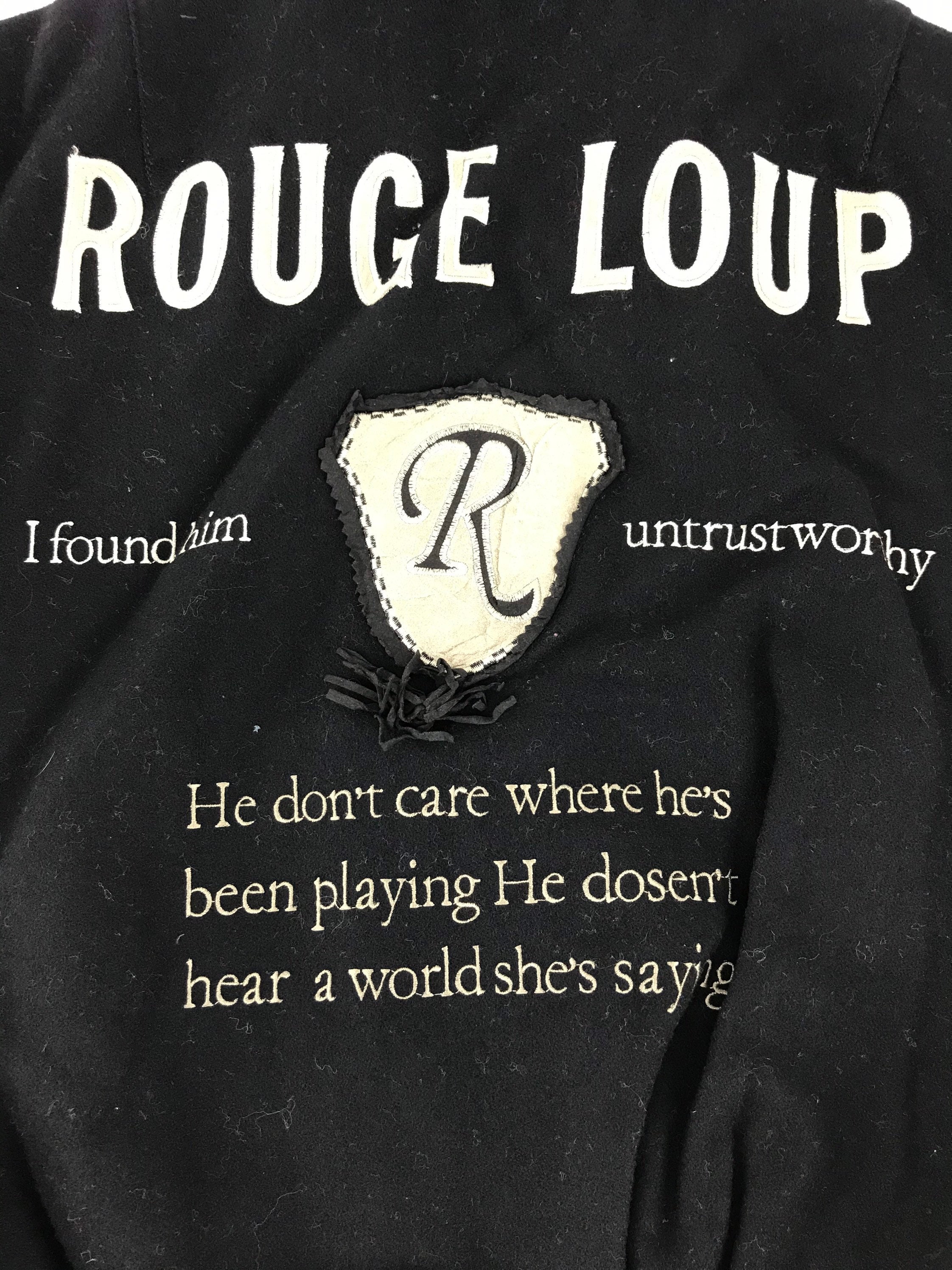 Vintage Rouge Loup Japanese Brand Varsity Jacket Wool Quilted Inner ...