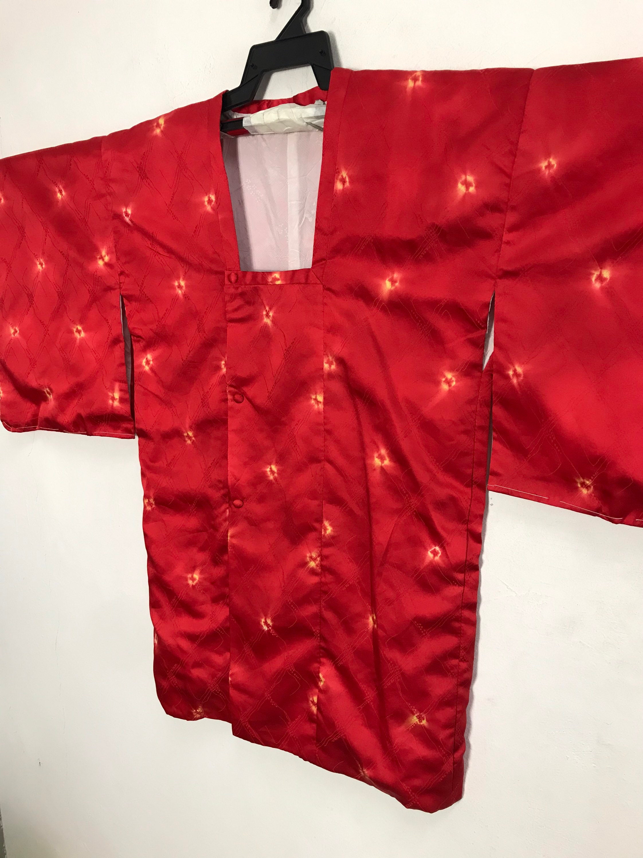 Vintage Kimono Japanese Traditional Noragi Haori Hanten Jinbei Cardigan ...