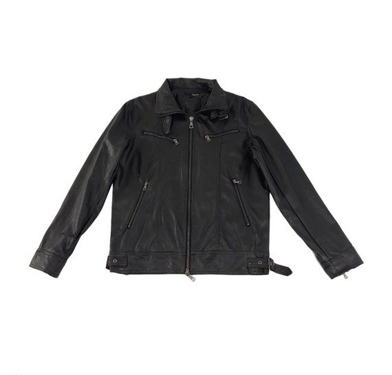 Vintage Classic Leather Jacket Awesome Fashion Design… - Gem
