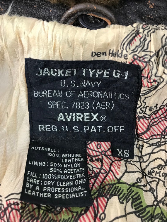 Vintage 90s Avirex Type G1 Bomber Leather Jacket USAF… - Gem