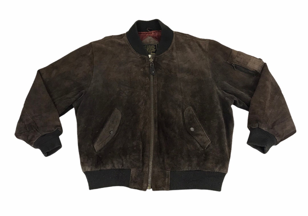 Vintage Classic Leather Bomber Jacket Anecdot Fashion Designer Brand ...