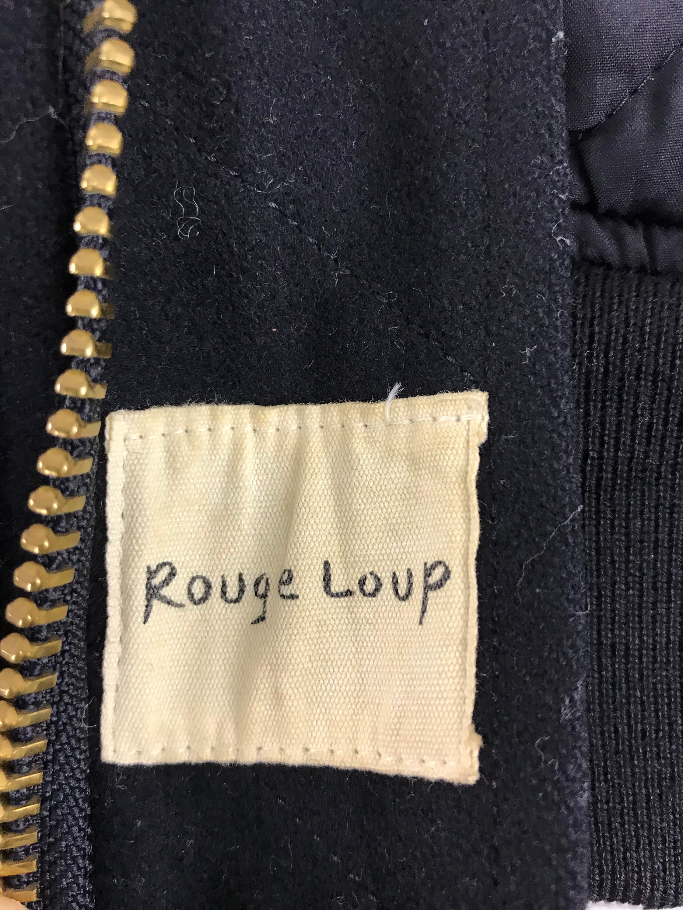 Vintage Rouge Loup Japanese Brand Varsity Jacket Wool Quilted Inner ...