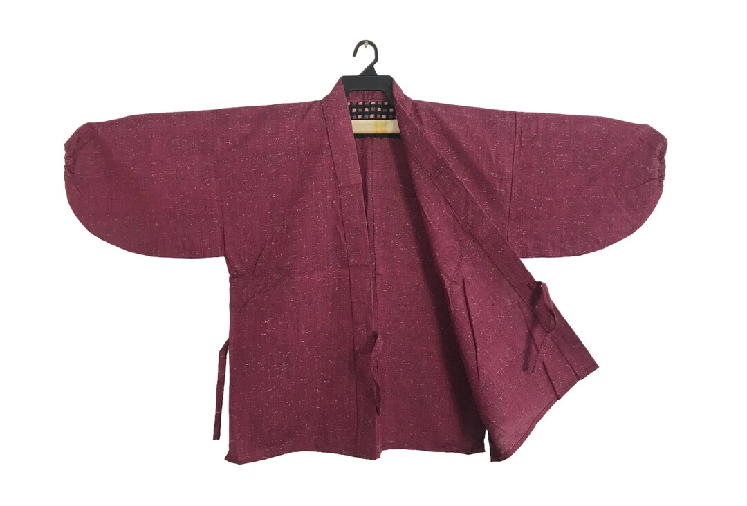 Vintage Kimono Japanese Traditional Noragi Haori Hanten Jinbei Cardigan ...