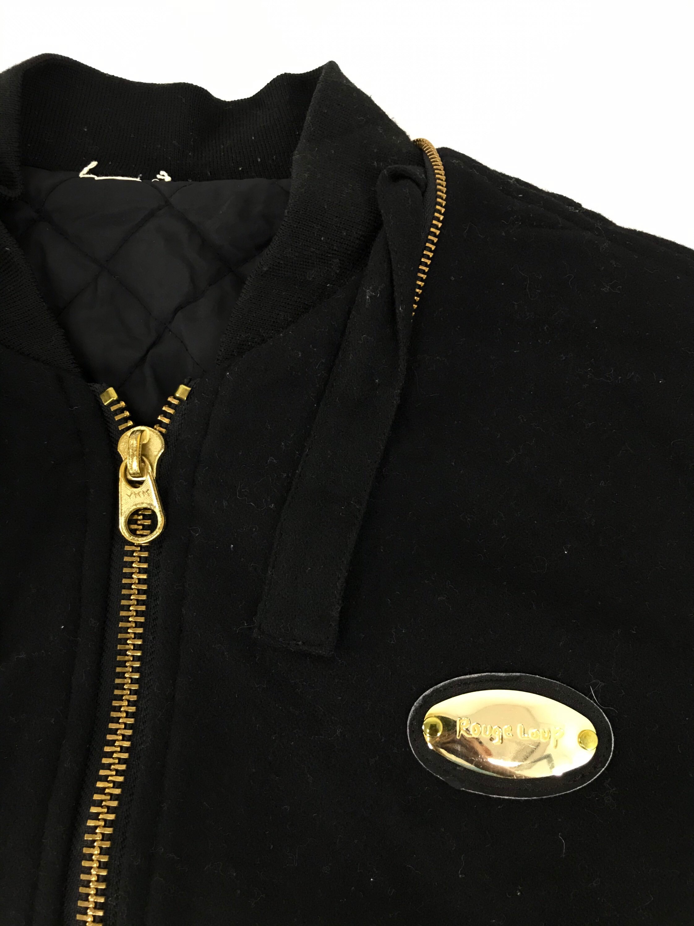 Vintage Rouge Loup Japanese Brand Varsity Jacket Wool Quilted Inner ...