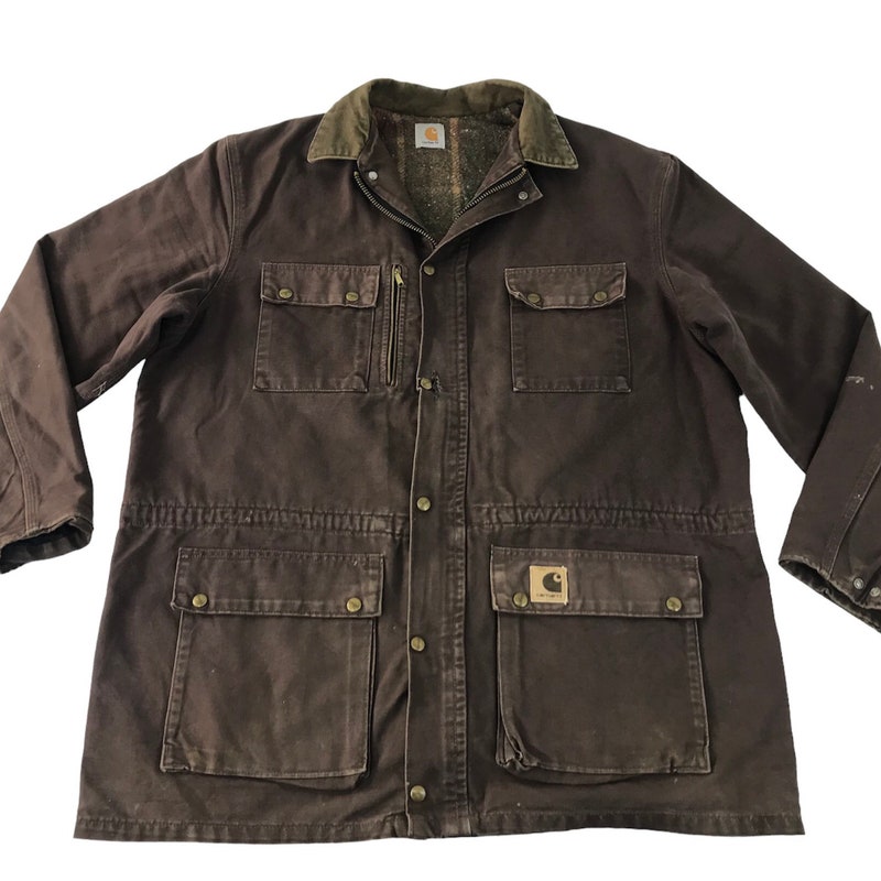 Carhartt Vintage Suede Jacket - Etsy