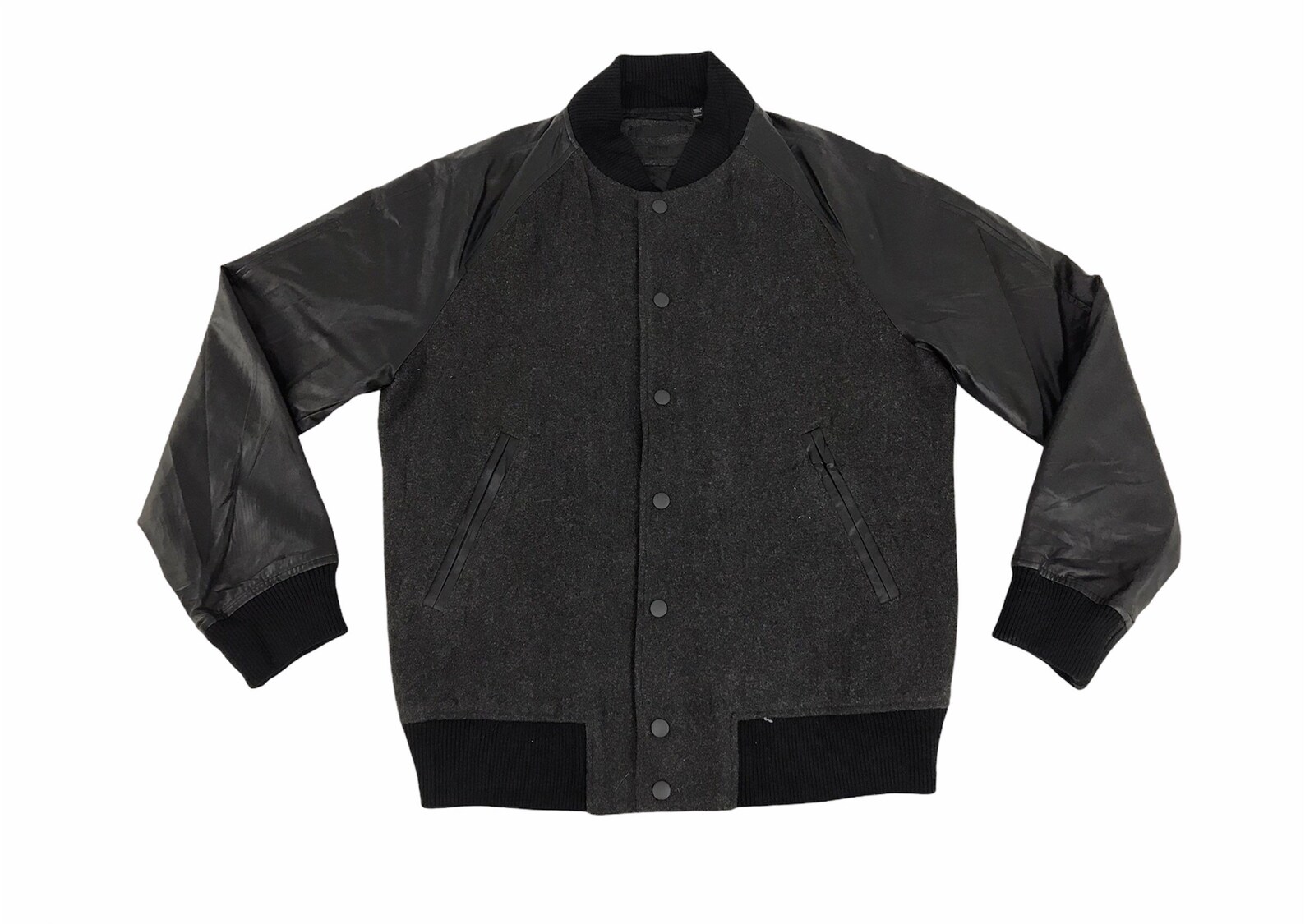 Vintage Japanese Brand Varsity Jacket Wool With Quilt Inner Snap Button ...