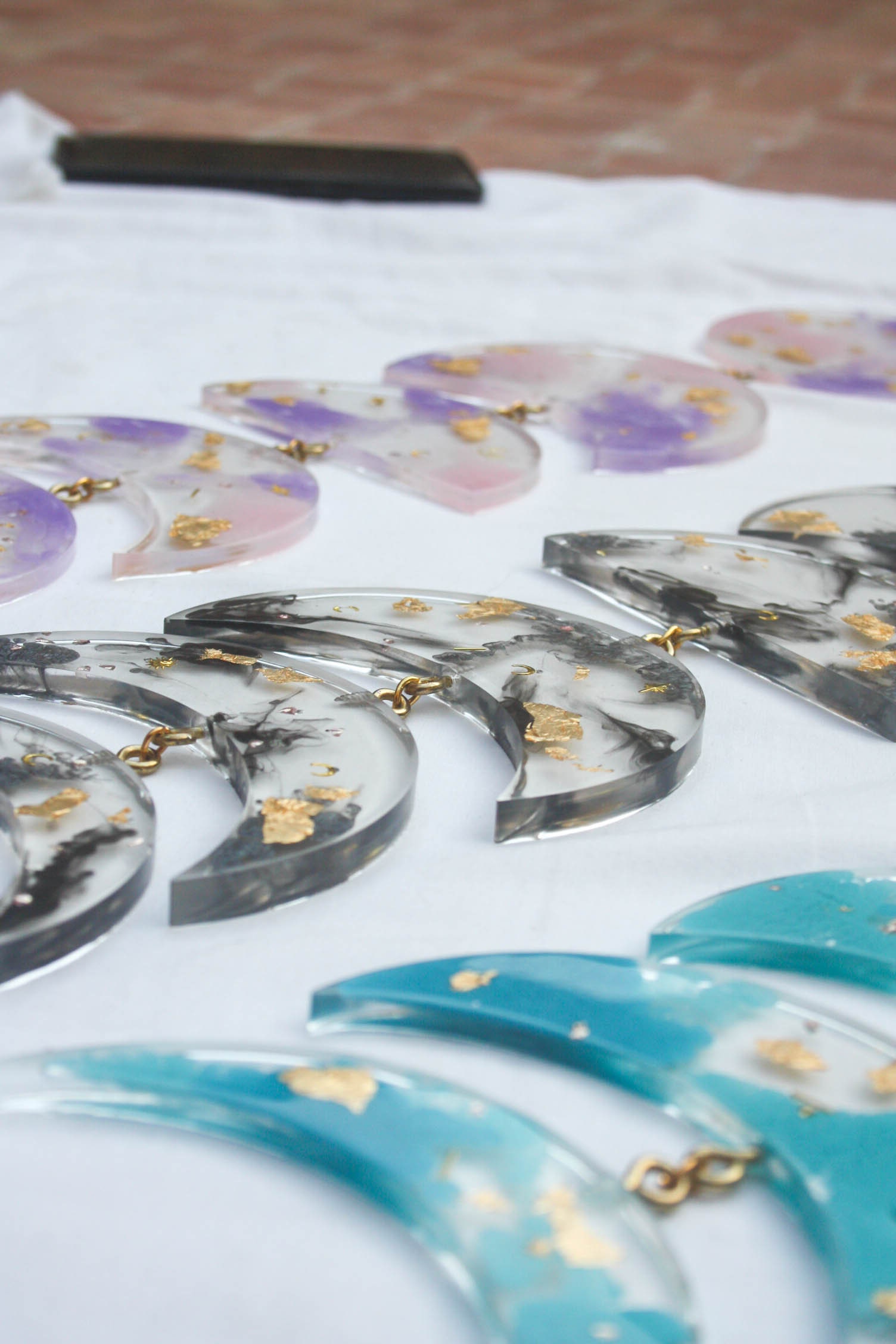 Custom Resin Moon Phases Wall Hanging Art - Etsy