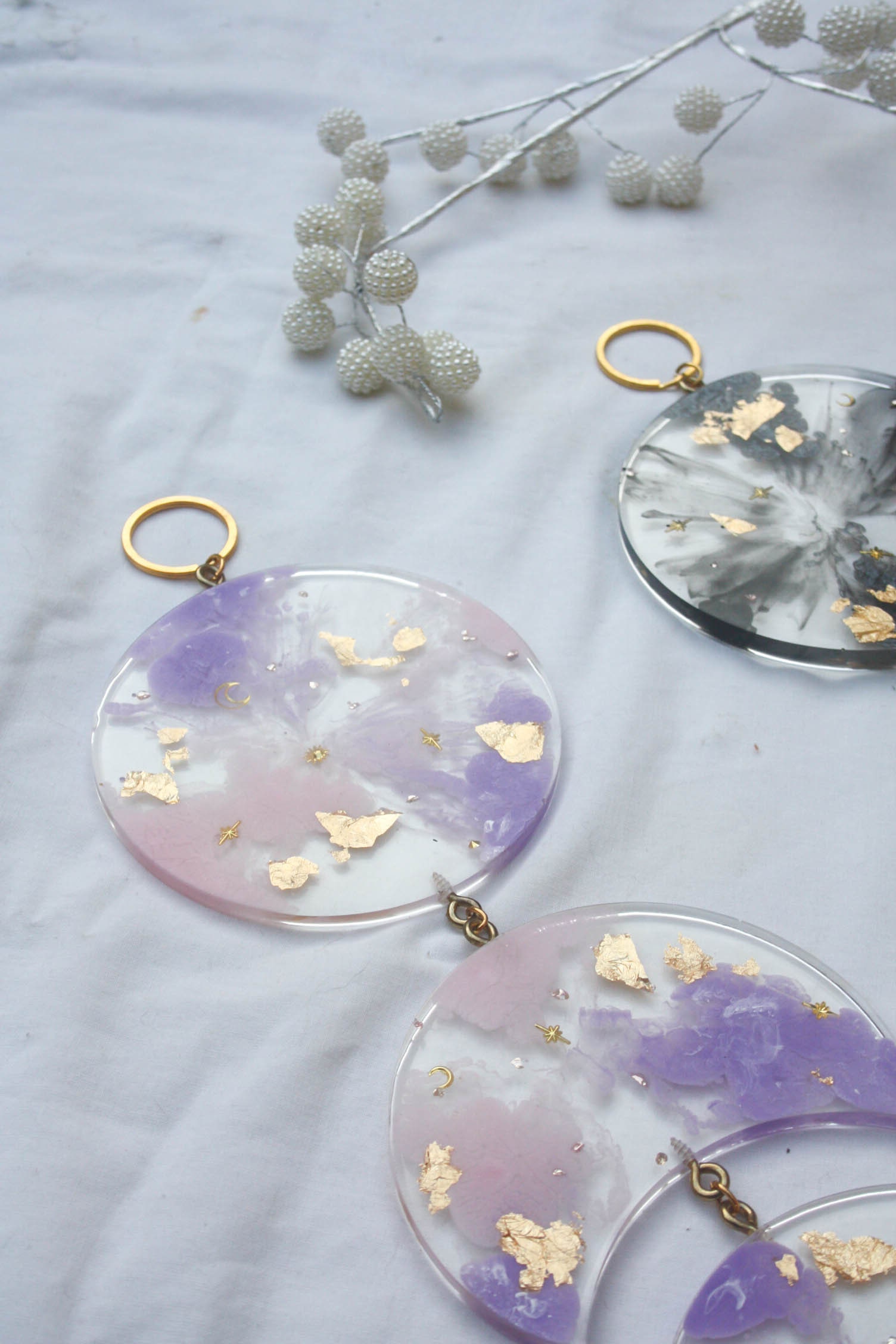 Custom Resin Moon Phases Wall Hanging Art - Etsy