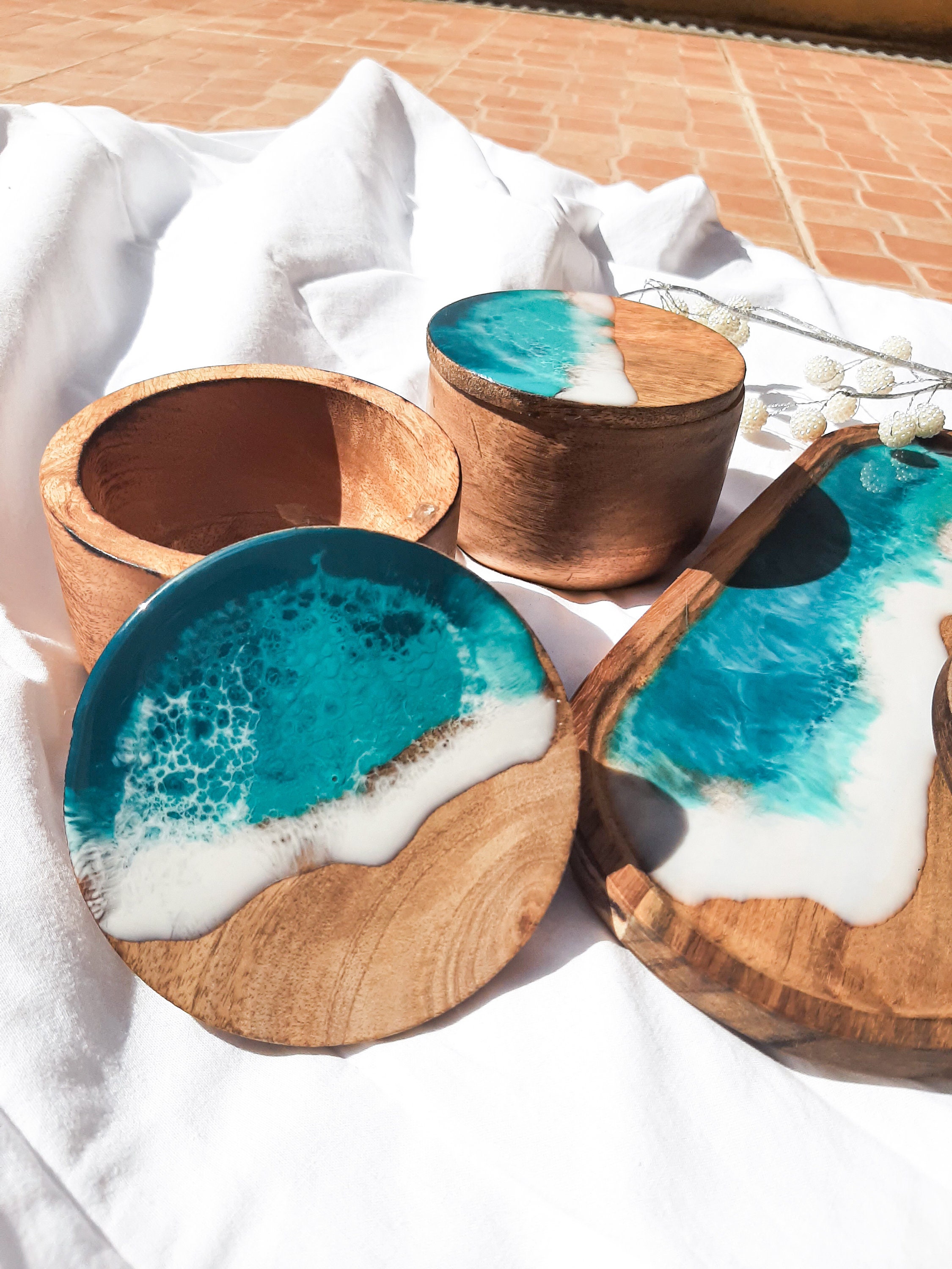 Epoxy Resin Jewellery Tray and Box Bundle Wave Effect - Etsy