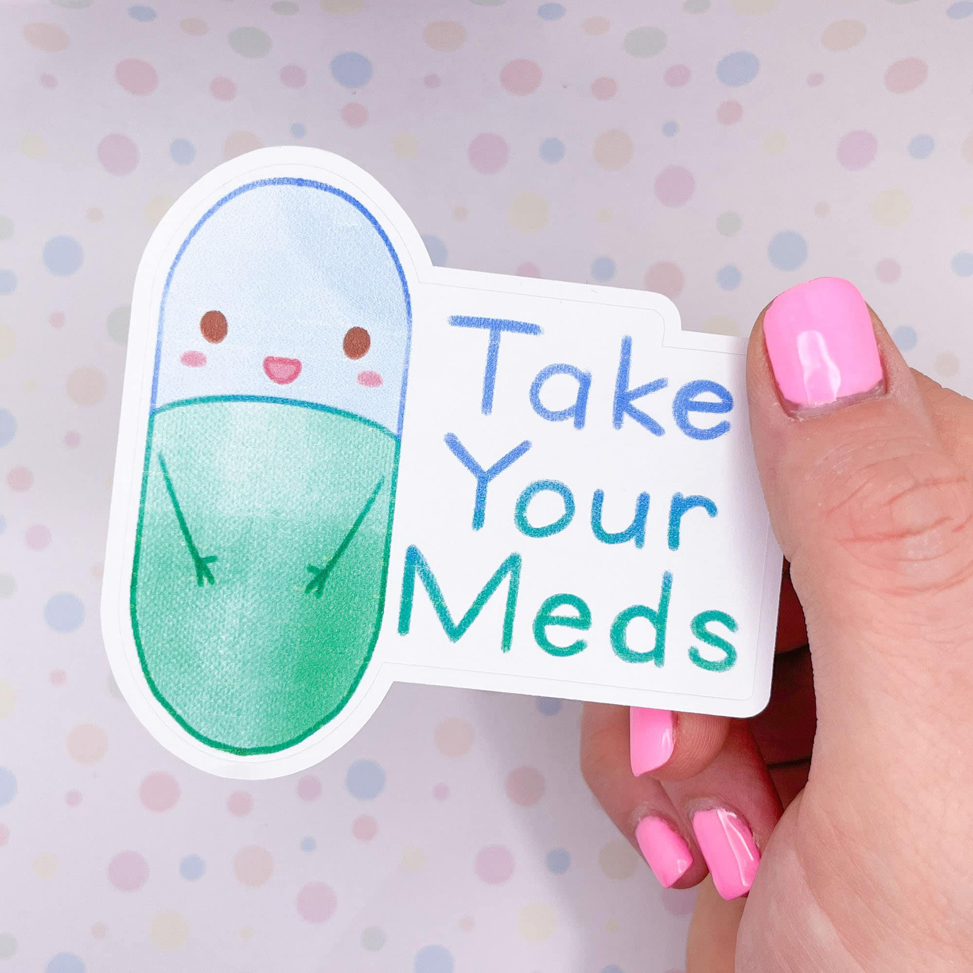 Large Take Your Meds Sticker Medicine Reminder Sticker - Etsy