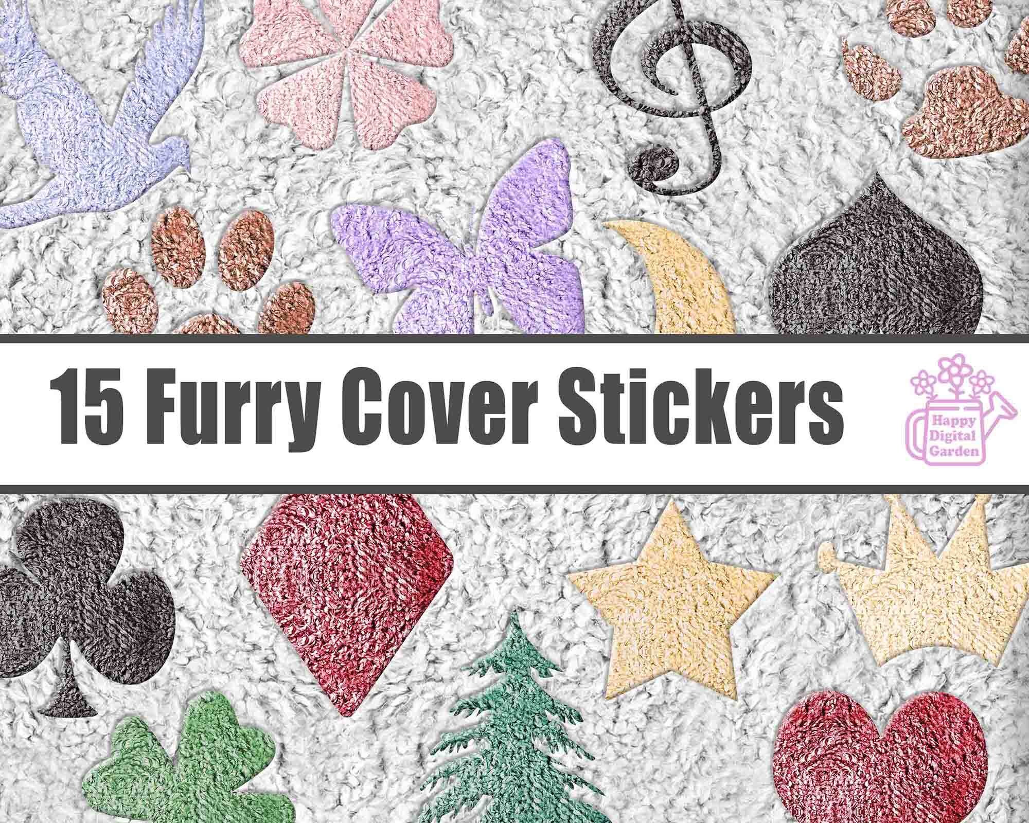 DIY Pastel Furry Digital Notebook Covers | Digital Journal Cover ...