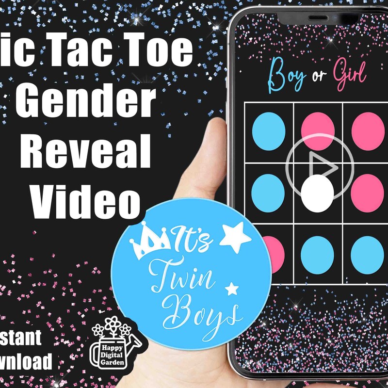 Twins Gender Reveal - Etsy