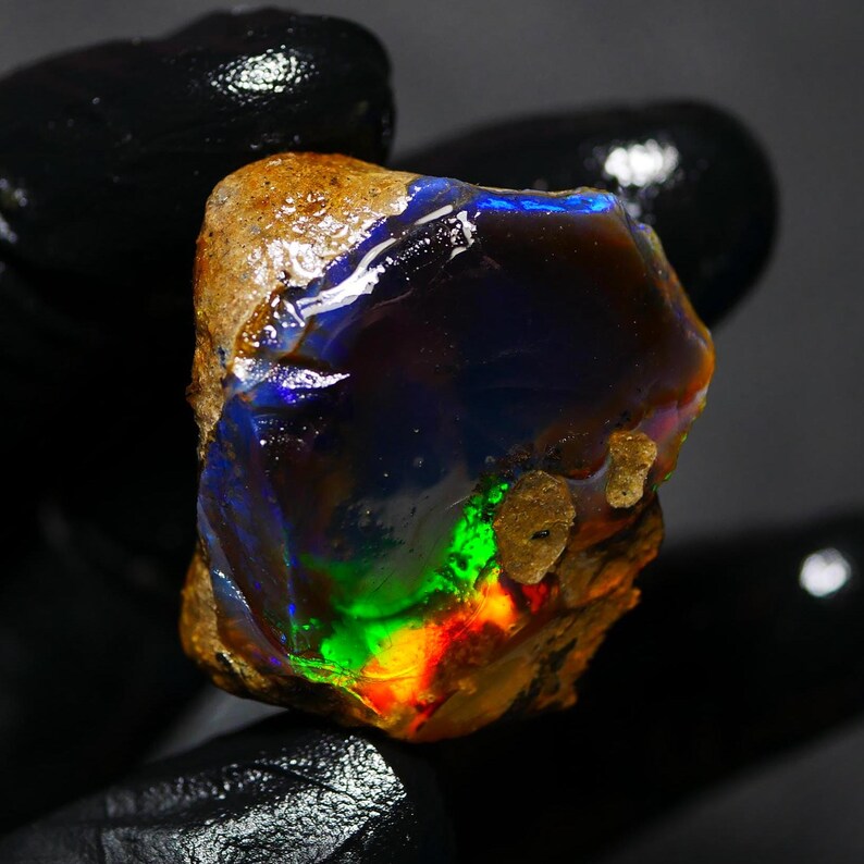 98.00 CTS. AAA Natural Ethiopian Oil Opal Rough, Crystal Opal Raw High ...