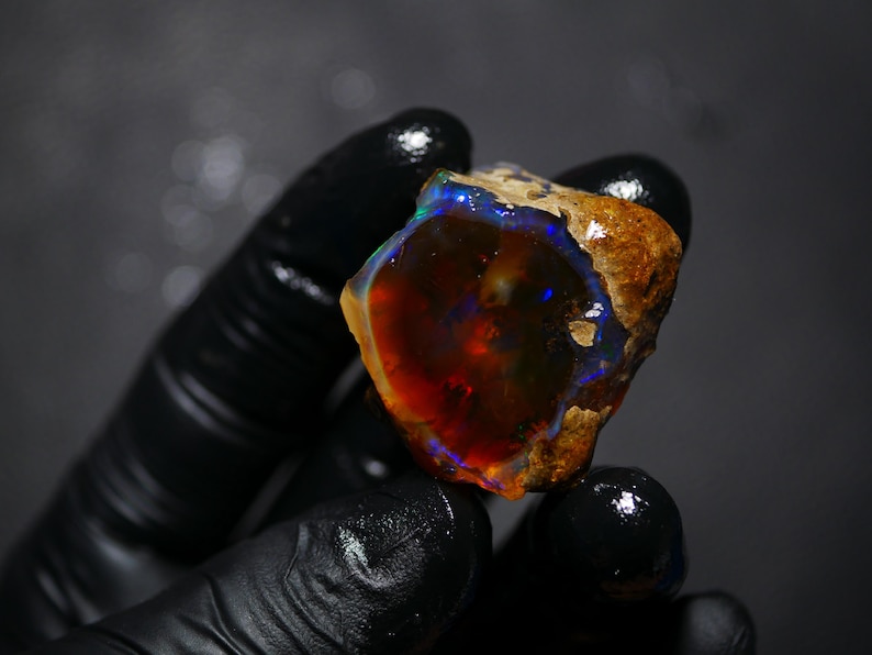 98.00 CTS. AAA Natural Ethiopian Oil Opal Rough, Crystal Opal Raw High ...