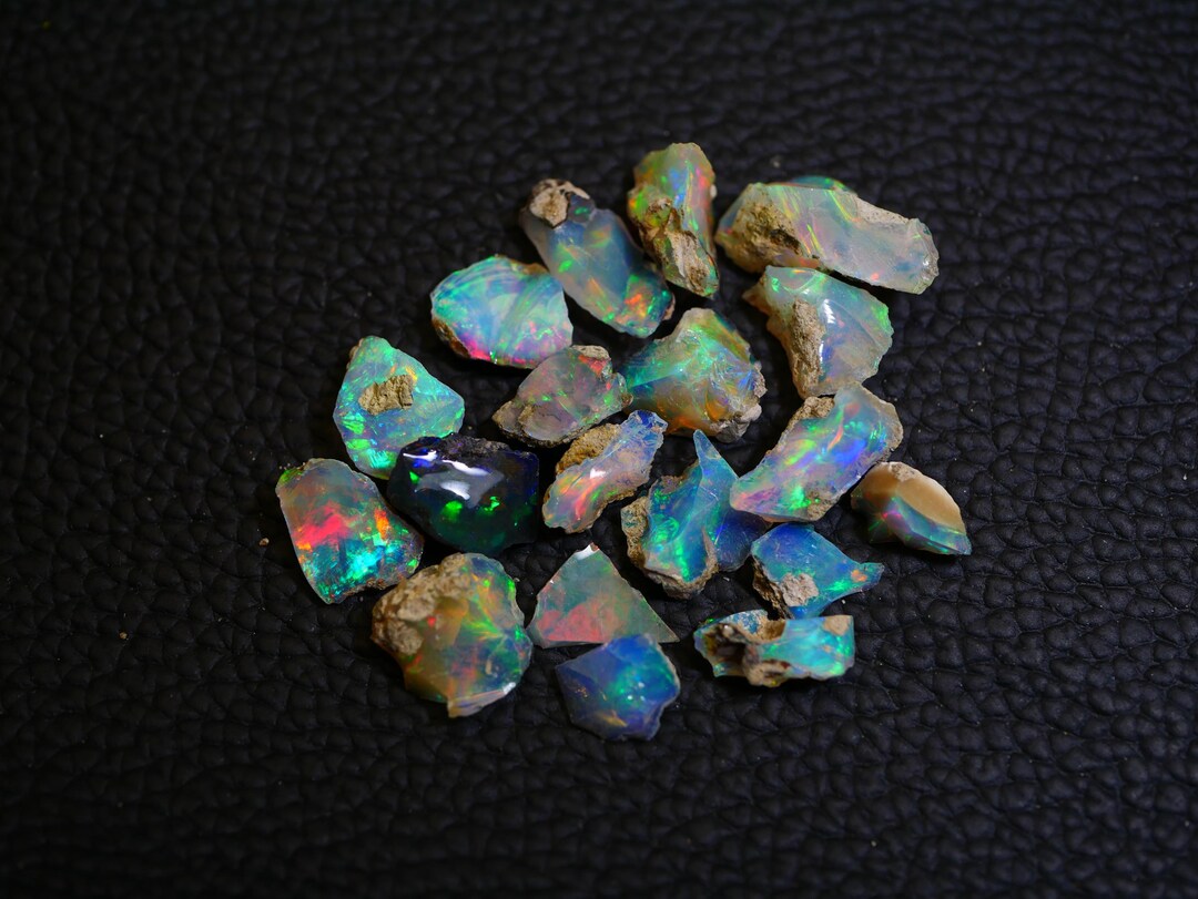 23.10cts Dry Opal Rough Lot, Ethiopian Opal Raw, Multi Fire Rough ...