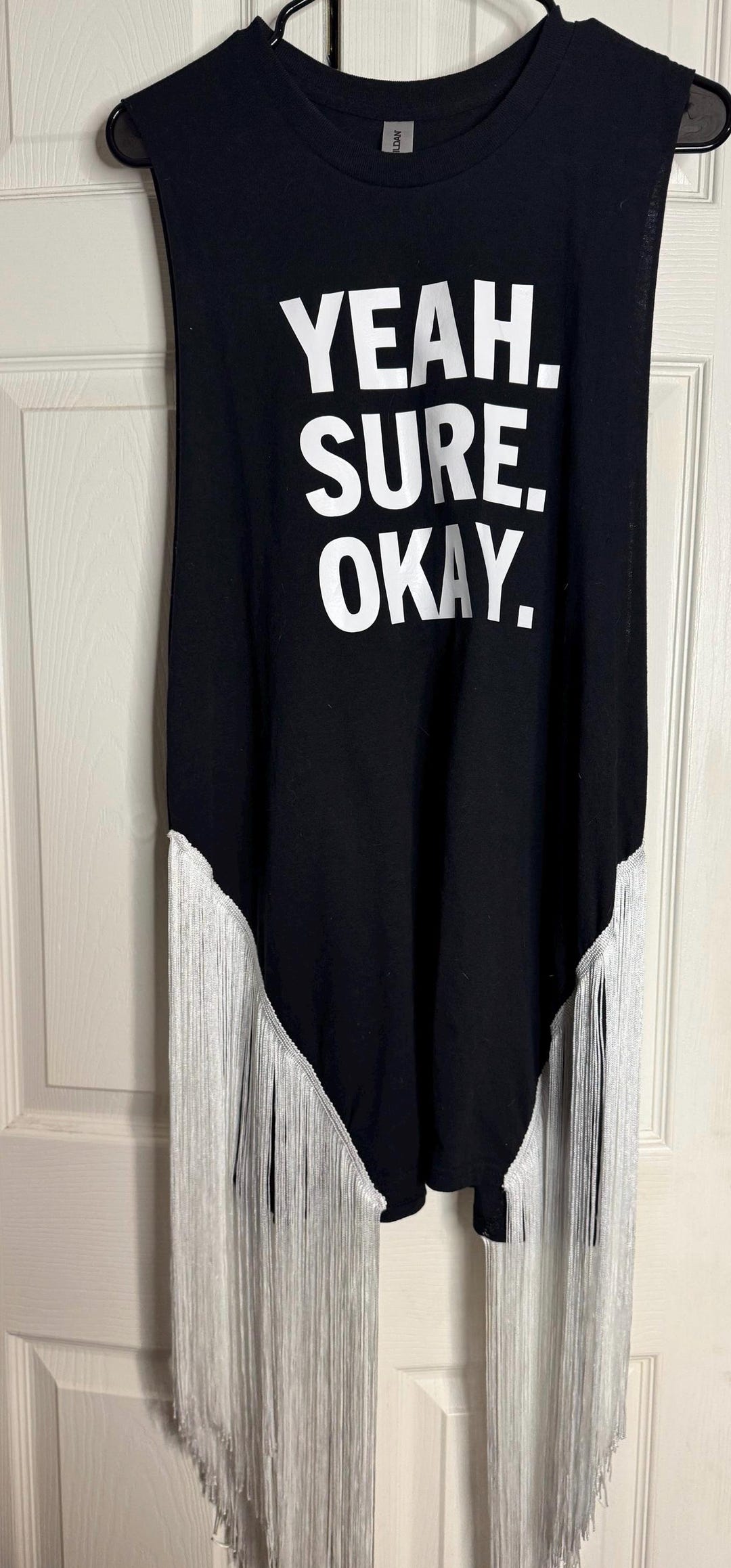 Fringe Yeah Sure Okay T Shirt Dress - Etsy