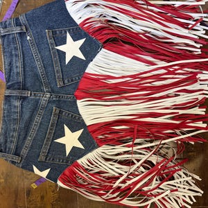 Made to Order Stars & Stripes Fringe Belt Sizes 00-20 - Etsy