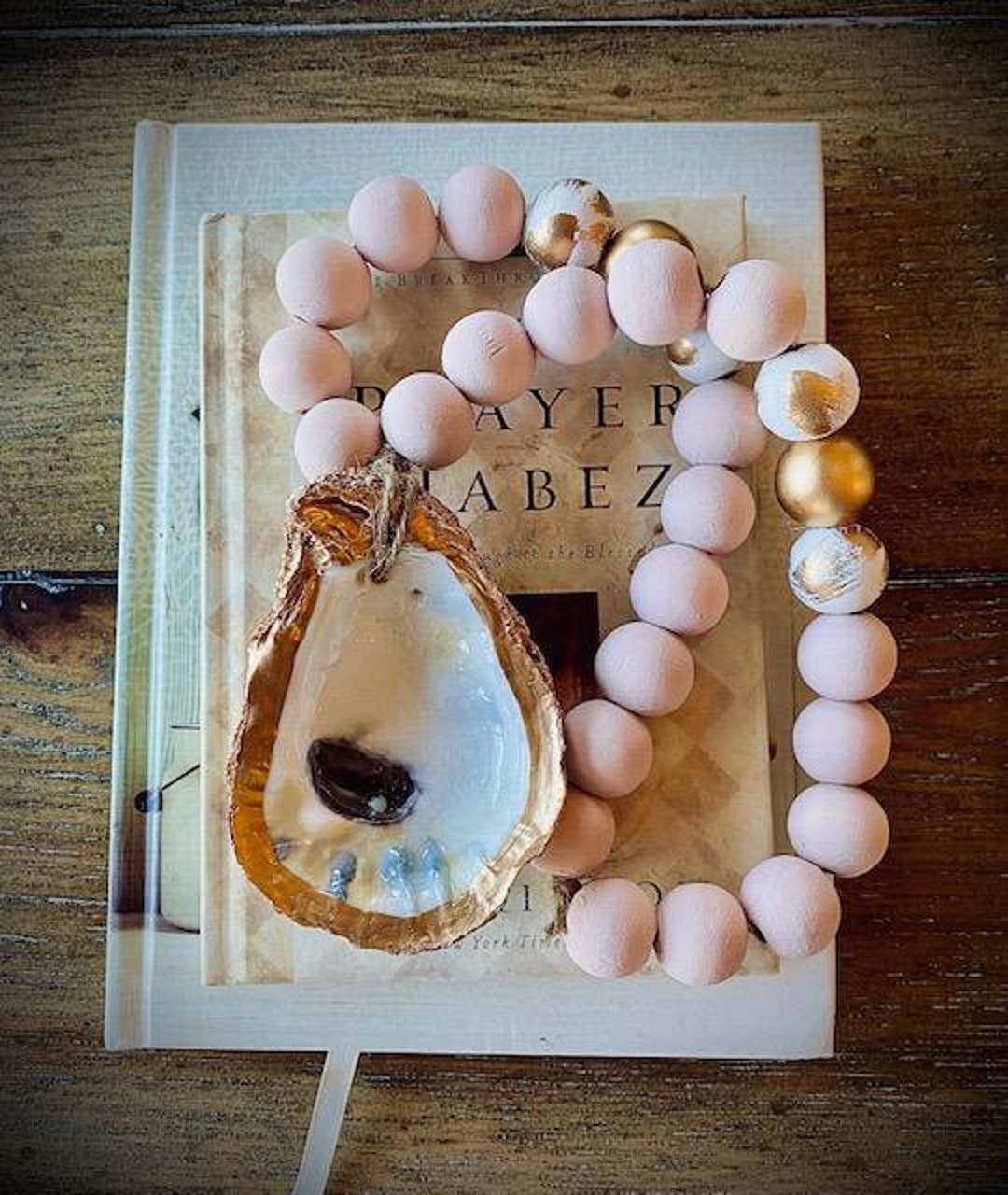 Oyster Shell, Blessing Beads, Coastal Decor, Prayer Beads,top Seller ...