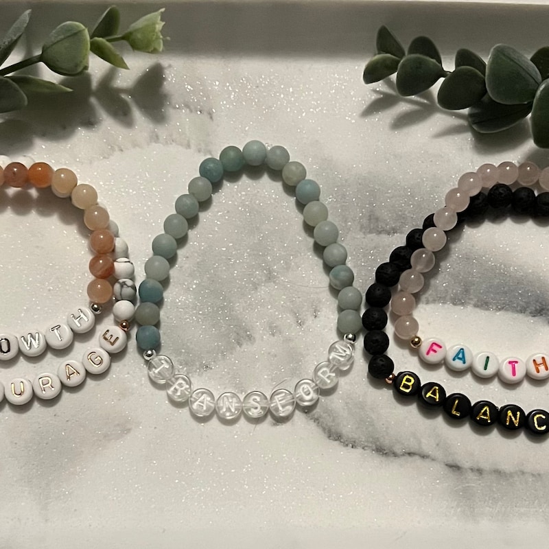 One. Little Word Bracelet - Etsy