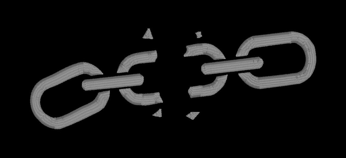 Broken Chain Machine Embroidery Design Overthrow the Chains - Etsy