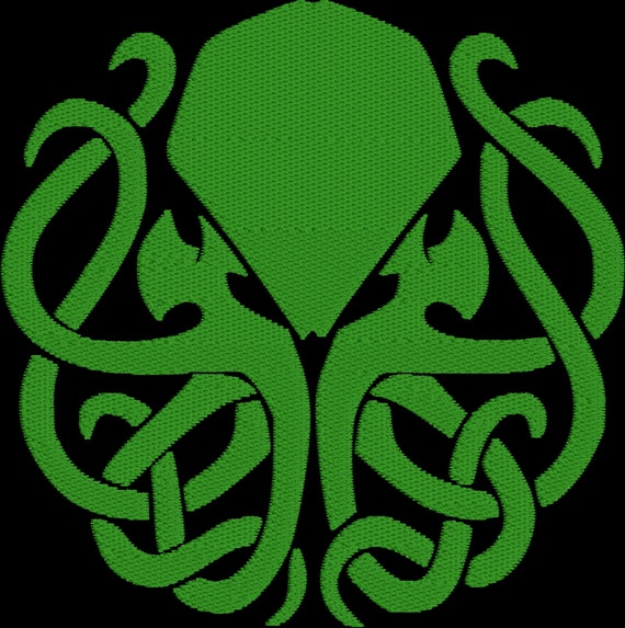 Cthulhu Symbol Machine Embroidery Design dst exp hus jef | Etsy