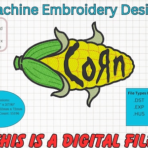 Corn Band, Embroidery Design Machine Embroidery Design Dst, Exp, Hus ...