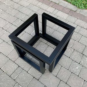 Infinity Cube Table Base, Metal Table Legs, Full Frame, Steel Table ...