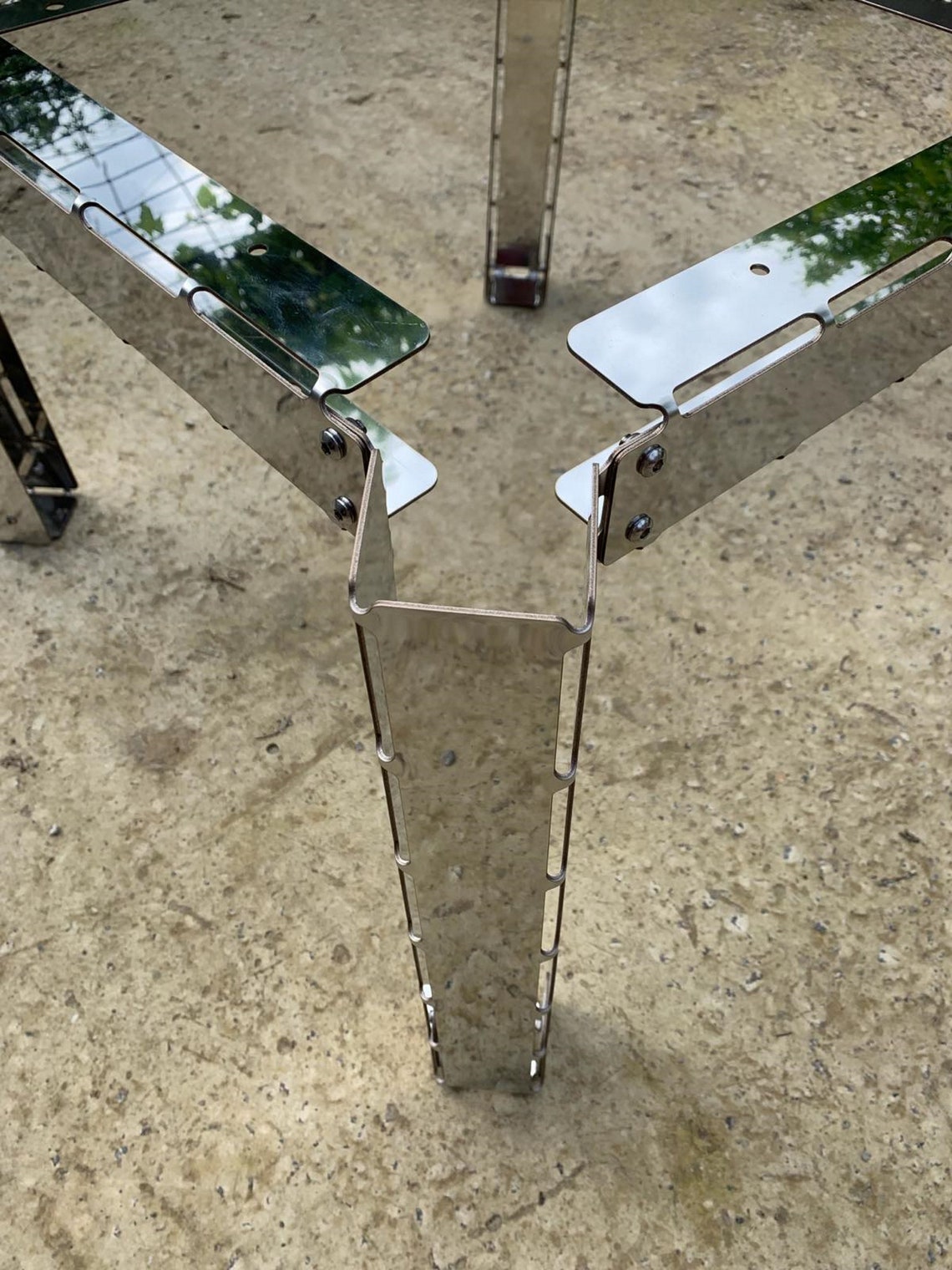 Metal Coffee Table Base Metal Table Legs Full Frame Metal | Etsy