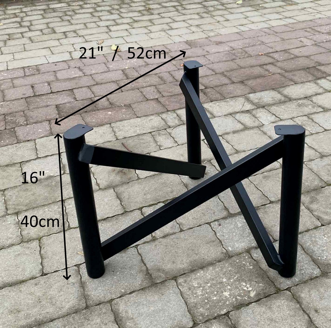 Unique Metal Coffee Table Base, Metal Table Legs, Full Frame Metal ...